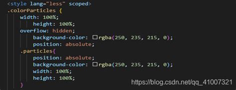 Vue Particles （多彩）粒子插件动画 使用教程vue Particles Csdn博客