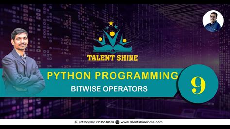 Python Programming Tutorials Bitwise Operators Youtube