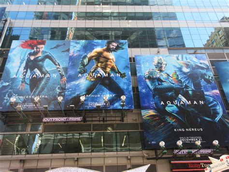 Aquaman Movie Poster Billboard 42nd St Nyc 7201 Aquaman Mo Flickr