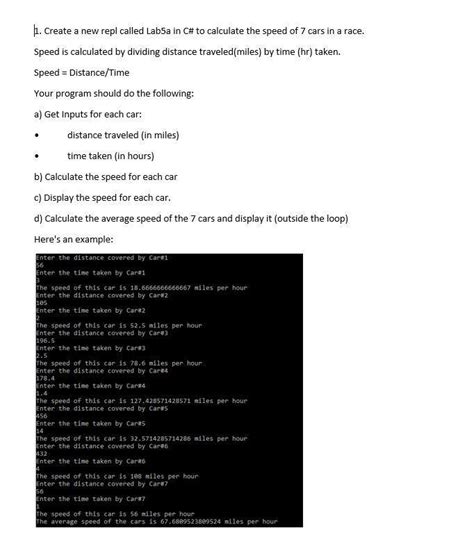 solved 1 create a new repl called lab5a in c to calculate