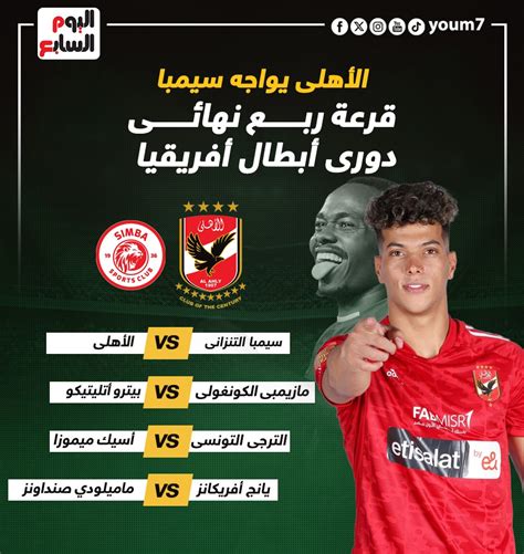 الأهلى ضد سيمبا قرعة ربع نهائي دوري أبطال أفريقيا إنفو جراف اليوم