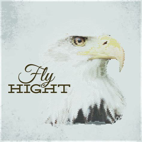 타이포그래피와 빈티지 기하학적 독수리 Eps Ai Uidownload