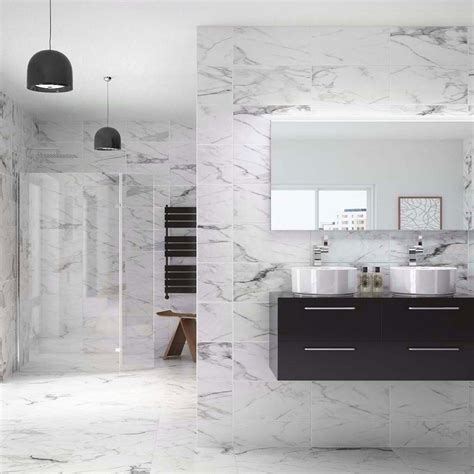 Marble Look Bathroom Tiles At John Mclain Blog