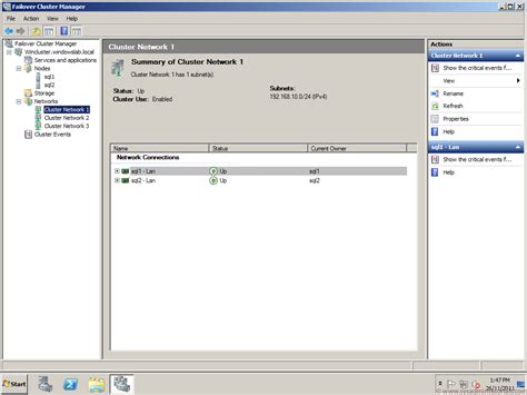 Windows Clustering Setup