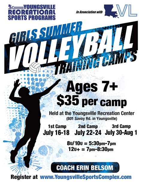 Ysc Volleyball Camp Youngsville Sports Complex
