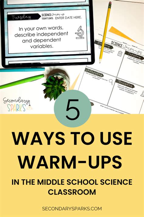 5 Ways To Use Science Warm Ups In Your Classroom Secondary Sparks