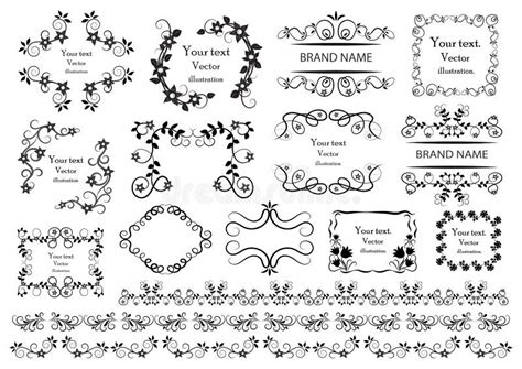 Set Of Vector Graphic Elements For Design Stock Vector Illustration