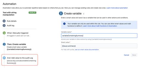 Automation For Jira Some Smart Values Are Showing An Empty Value Automation Atlassian Support