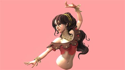 Primrose Azelhart Octopath Traveler 3d Model By Théo Malheuvre