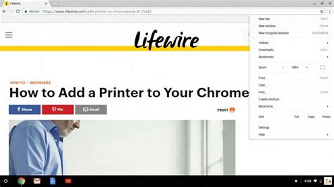 How To Print From Chromebook