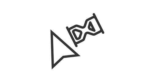 Waiting Cursor Animated Icon On White Background 23549417 Stock Video