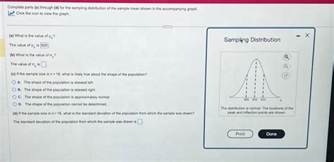 Solved Determine μxˉ and σxˉ from the given parameters of Chegg com