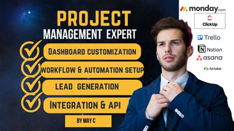 Setup Monday Crm Asana Trello Clickup Airtable Notion Basecamp Zapier Agile Crm By Mayor C Fiverr