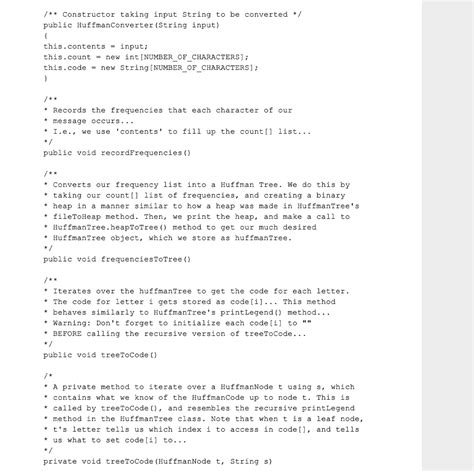 Solved Huffman Encoder Part Encoding Decoding In This Two Chegg