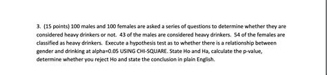 Solved Points Males And Females Are Asked A Chegg Com