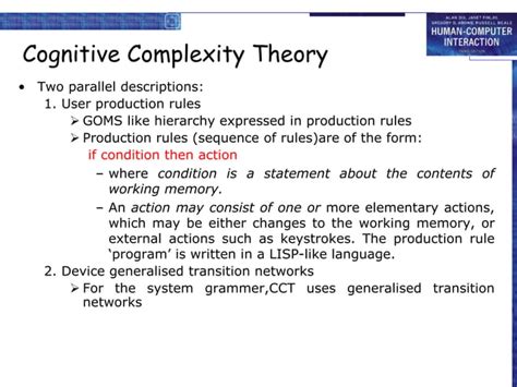Human Computer Interaction Cognitive Models Ppt