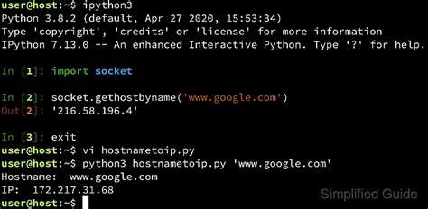 How To Get Ip Address Of Host Using Python
