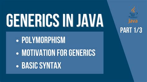 Generics In Java Part 1 Of 3 Borko Rajkovic Tech Blog