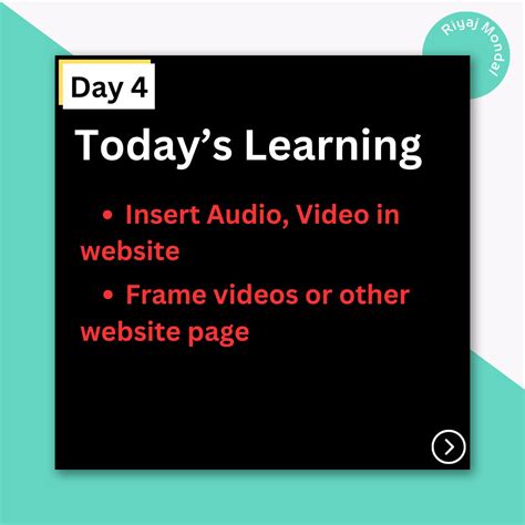 Learned How To Insert Audio Video And Frame Website Pages And Yt Videos
