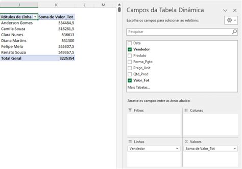 Nova Função Pivotar No Excel Evolução Da Tabela Dinâmica