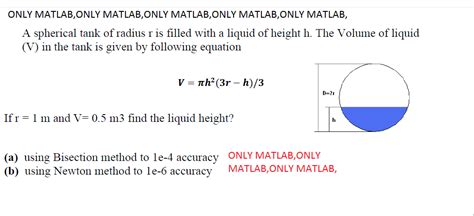 Solved Only Matlab Only Matlab Only Matlabonly