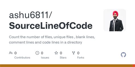 Github Ashu6811sourcelineofcode Count The Number Of Files Unique Files Blank Lines