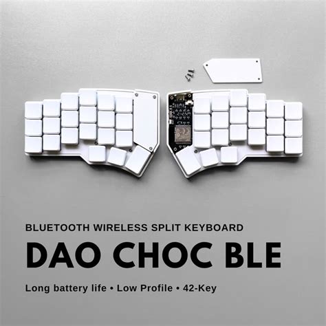 Pre Soldered Wireless Dao Choc Ble Keyboard Low Profile Hotswap Split