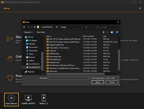 Mounting Image Daemon Tools Ultra Help