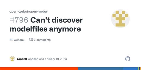 Cant Discover Modelfiles Anymore · Open Webui Open Webui · Discussion