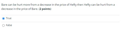Solved Consider The Following Elasticity Table Note Chegg