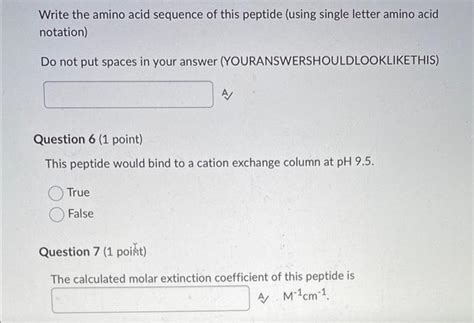 Solved A Peptide Was Treated Separately With Trypsin And