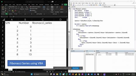 Video Elliot Lee Jun Jie Acca Mfin On Linkedin Vba Python Fibonacci