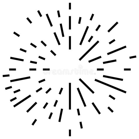 Random Radial Lines Explosion Effect Radiating Stripes Circular Stock