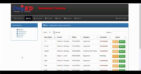 Equipment Inventory Management System In Php With Source Code Complete Project 2019