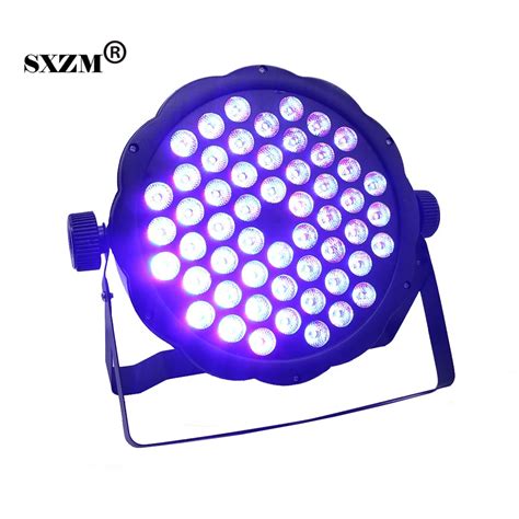SXZM LED DMX Stage Light X W RGB LED AC V Control Modes Flat Par Light DMX DJ
