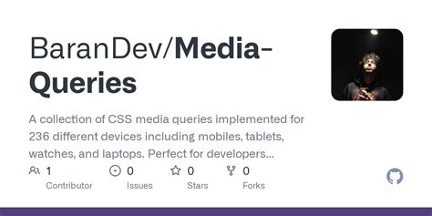 Github Barandevmedia Queries A Collection Of Css Media Queries