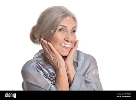 Smiling Senior Woman Stock Photo Alamy
