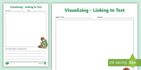 Visualising Link To Text Worksheet Reading Strategies
