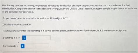 Solved Use Statkey Or Other Technology To Generate A