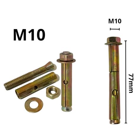 Jual Baut Dynabolt 10 X 77 Mm Dinabolt 10mm X 7 7cm Baut Tanam Tembok Anchor Bolt Shopee
