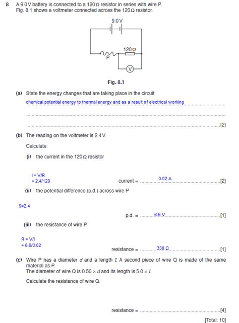 Physics 0625 P4 Help Asap R Igcse