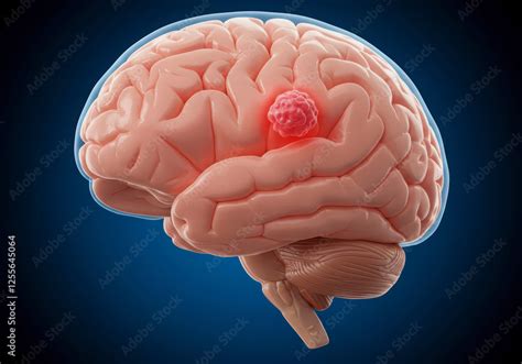 Brain Cancer In 3d Visualizing Tumor Development And Its Impact On Neural Structures Stock