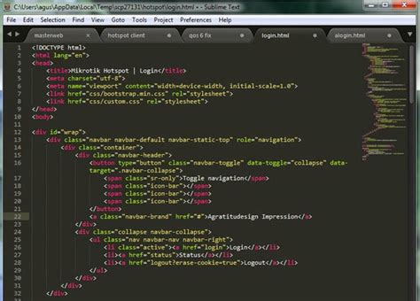 Build Hotspot Server Web Login Pages Of The User Profiles Agratitudesign Impression