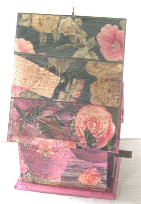 Central Asian Caravanserai Birdhouse Side A Crafty Decoupage Bird Houses