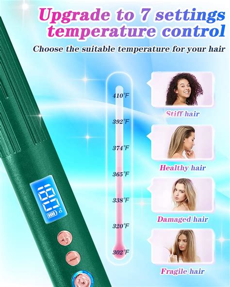 Plancha De Cabello Inalámbrica Plancha De Pelo Antideslizante Portátil