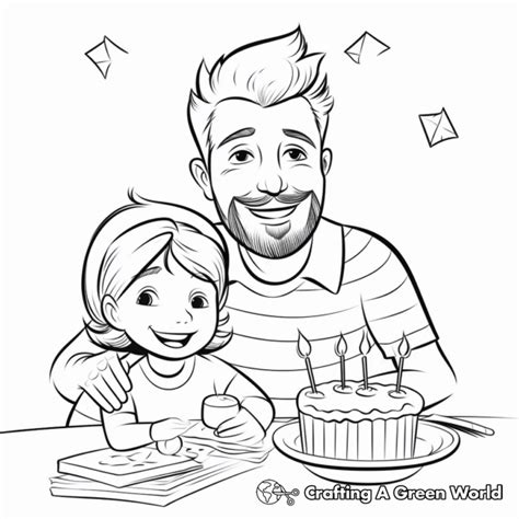 Happy Birthday Dad Coloring Pages Free And Printable