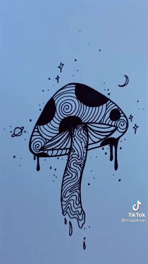 Aesthetic Mushroom Drawing Artofit