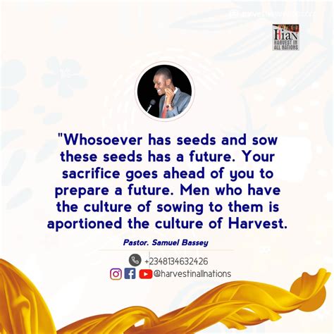 Yet To Some The Sower Is Deprived Pastor Samuel Bassey