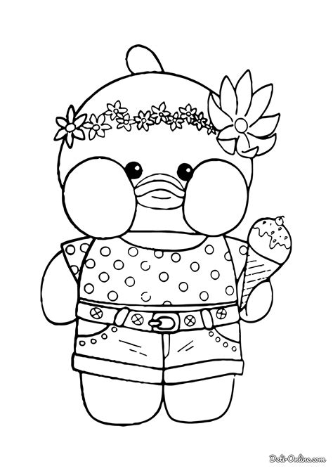 Картинки для раскраски уточка лалафанфан