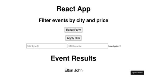 React Codesandbox